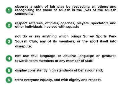 Updates to Squash Code of Conduct @ SSP